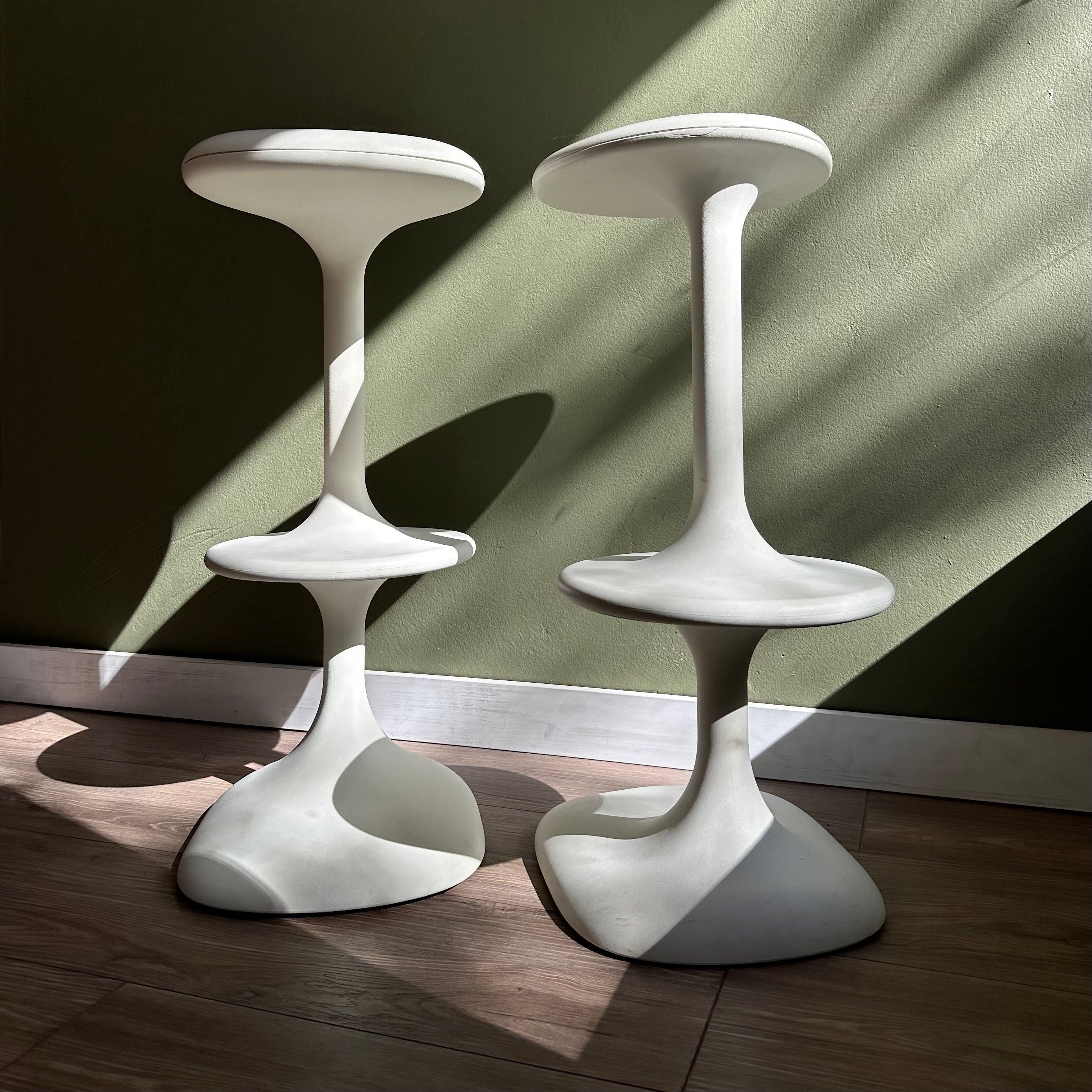 Pair of Kant stools designed by Karim Rashid for Casamania by Frezza m ...