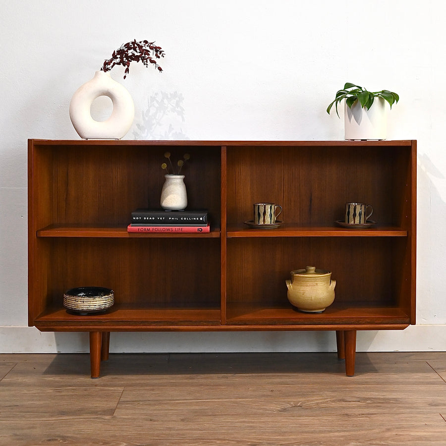 Parker Mid Century Teak Sideboard Bookcase Bookshelf Storage – retro bay
