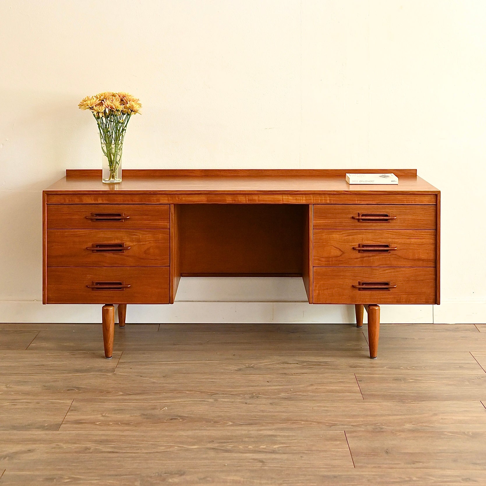 Mid Century Teak Sideboard Dresser Desk by Hayson – retro bay