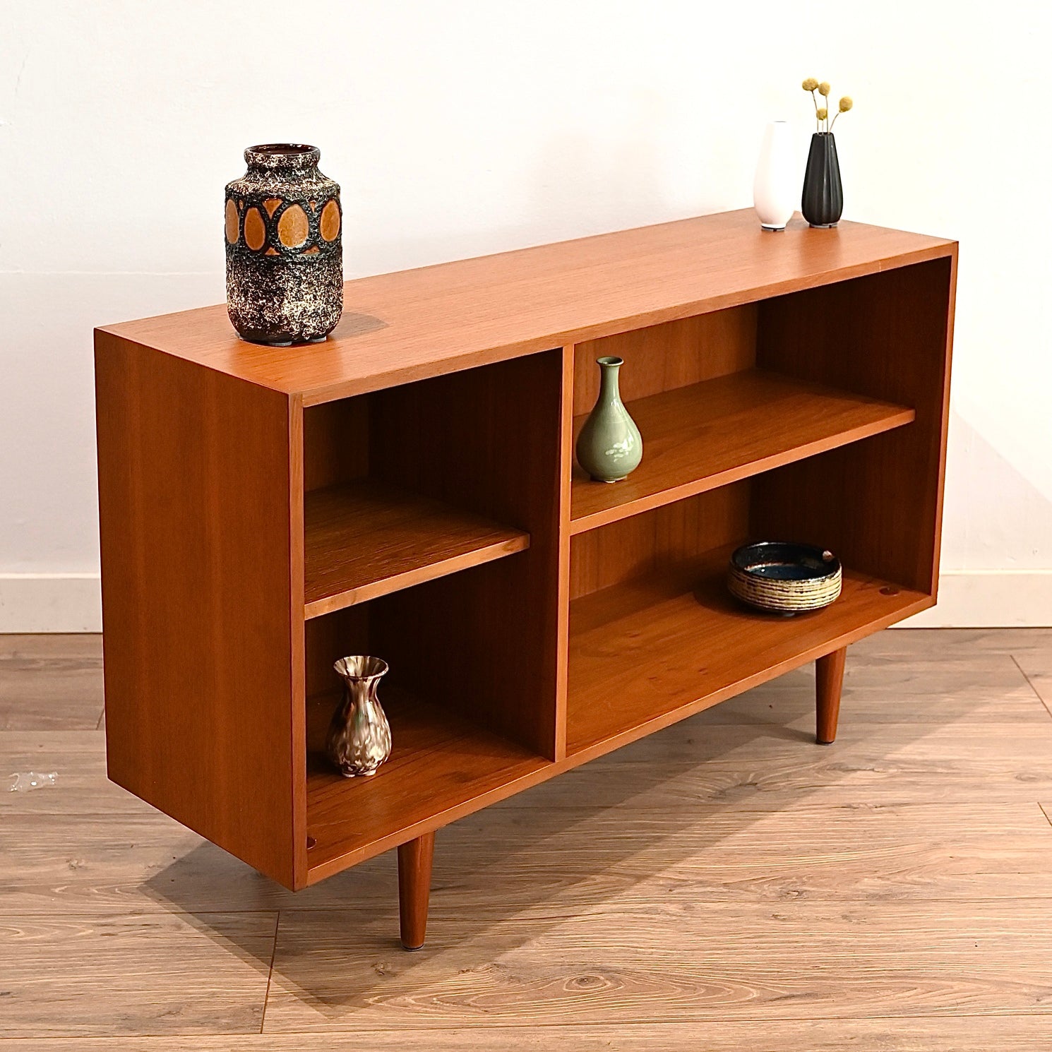 Mid Century Teak Sideboard LP Record Cabinet by Chiswell – retro bay