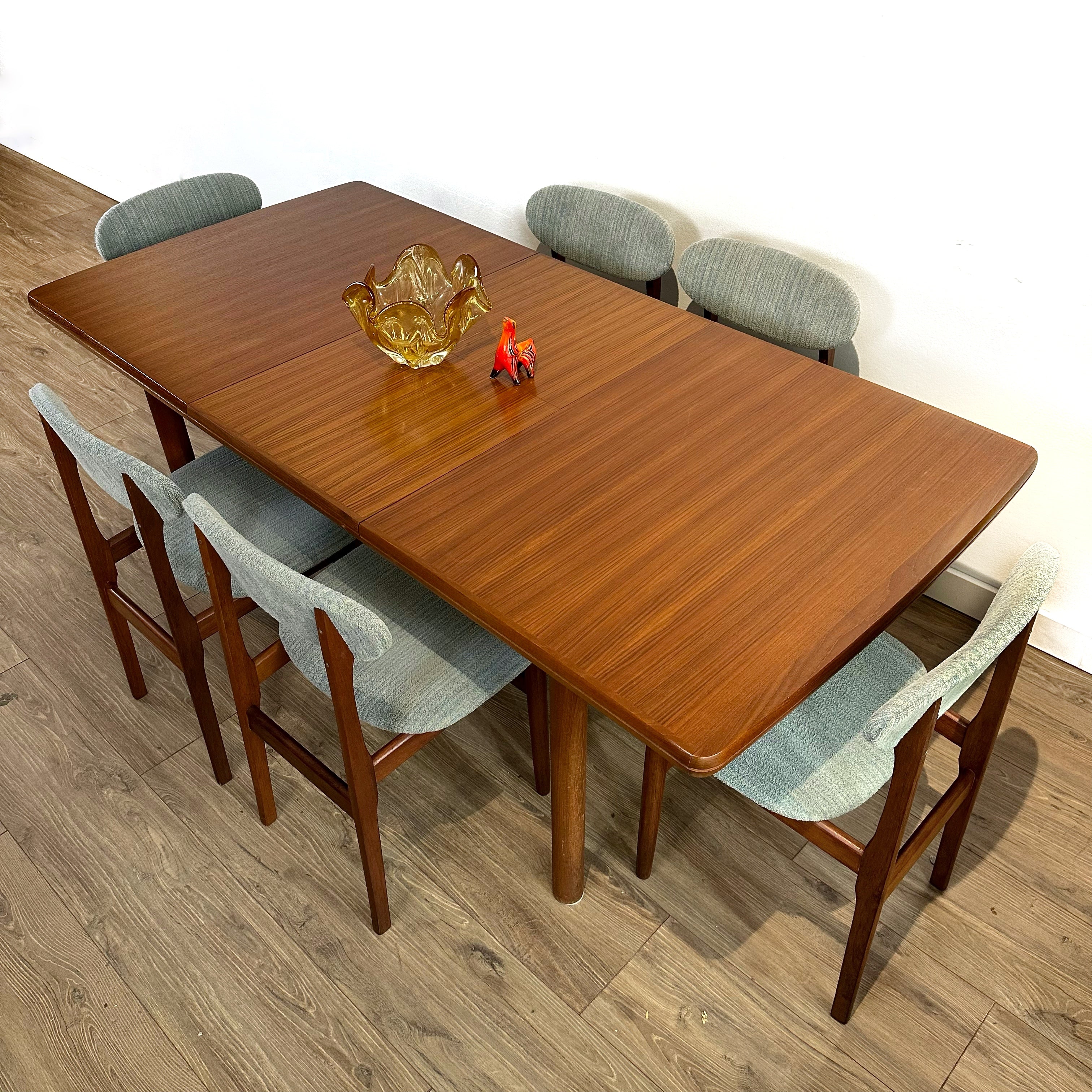 Mid Century Teak Extendable Dining Table by Chiswell – retro bay