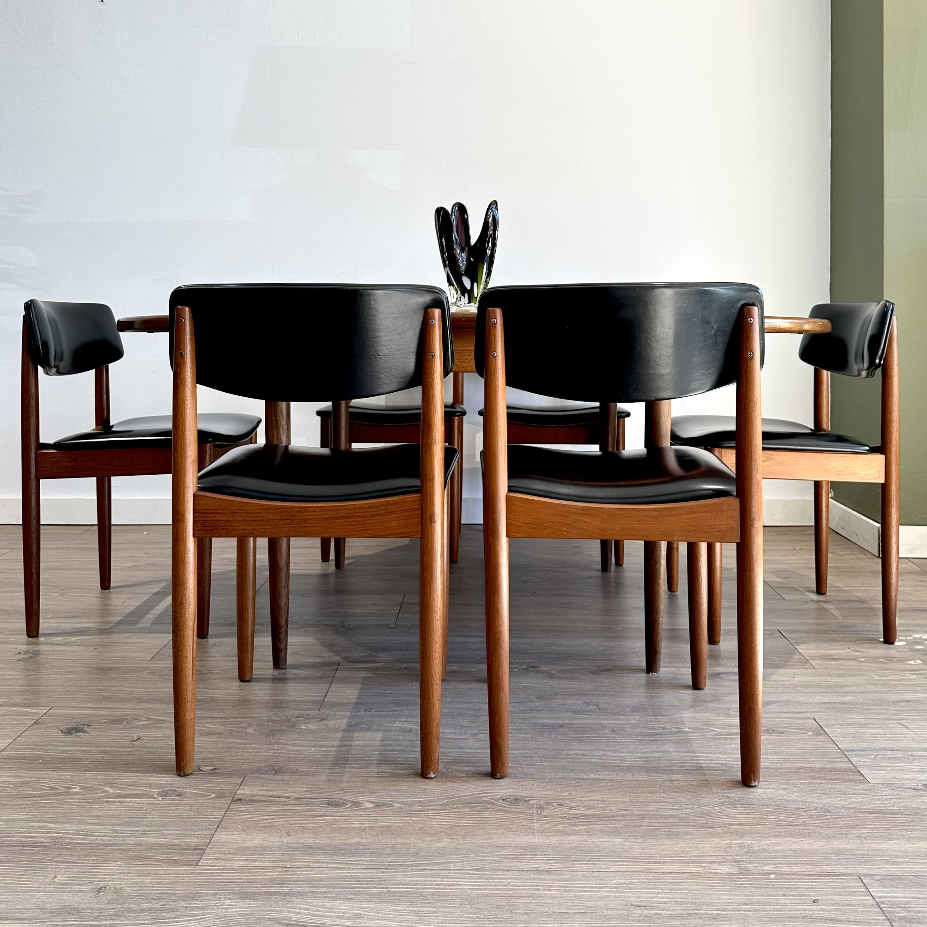 6x Mid Century Teak Dining Chairs by Chiswell – retro bay